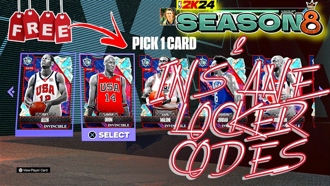 2 INSANE FREE LOCKER CODES FOR A GUARANTEED INVINCIBLE CARD IN NBA 2K24 ...