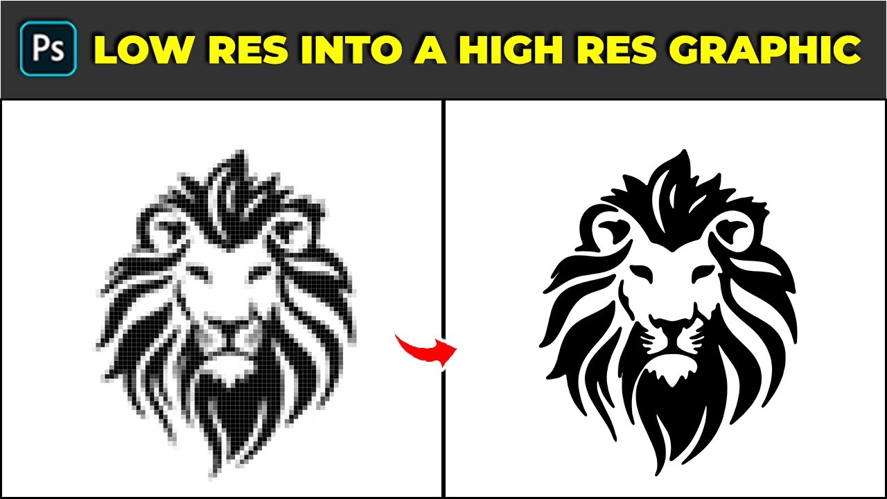 Convert a Low Resolution Graphic into a High Resolution Graphic ...