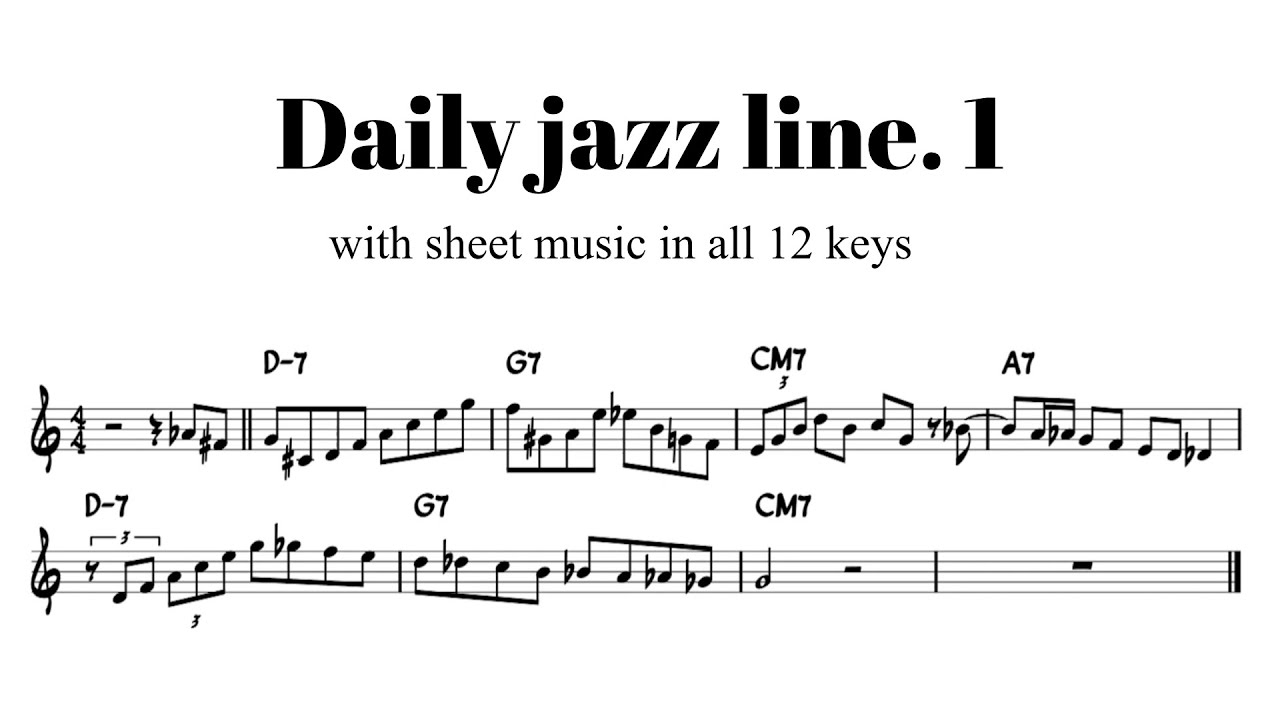 Daily jazz line. 1 - YouTube