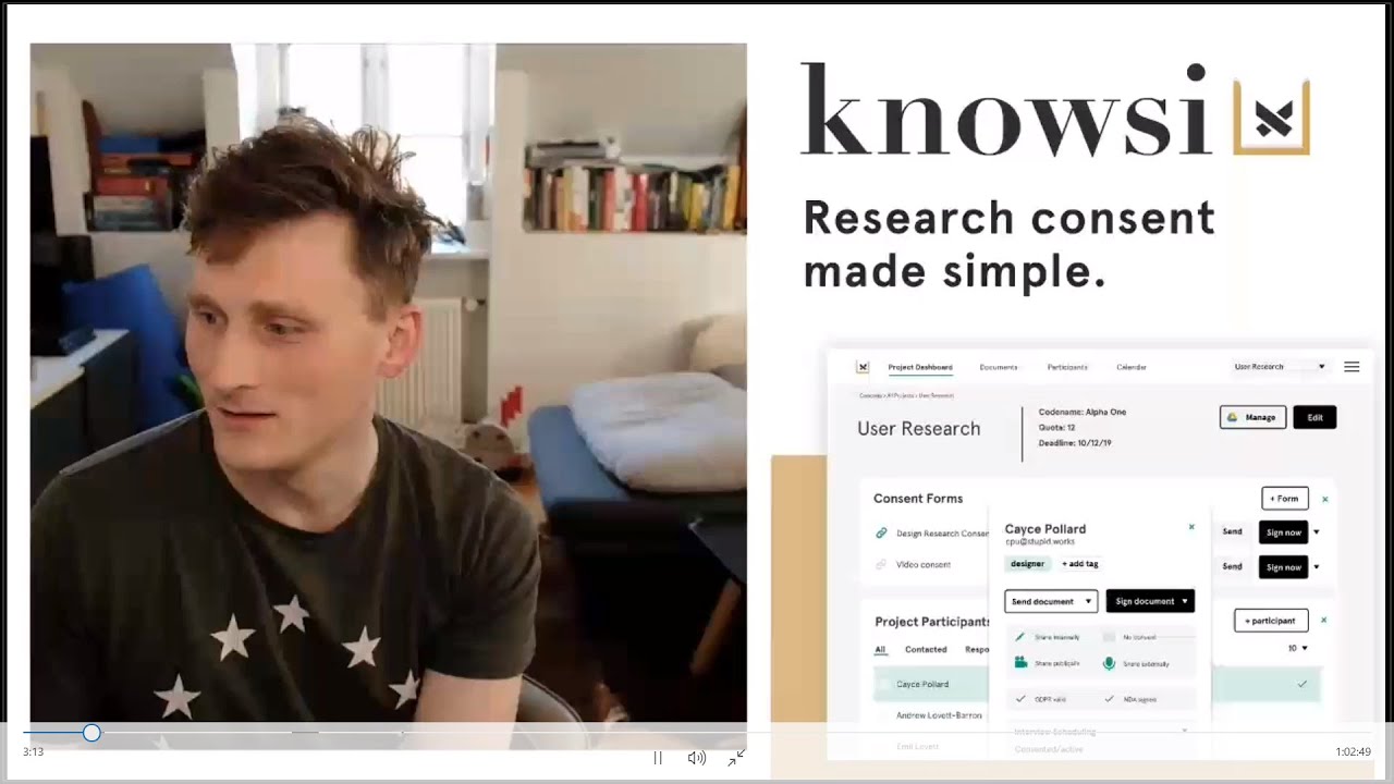 Designing trust relationships in research with Knowsi - YouTube