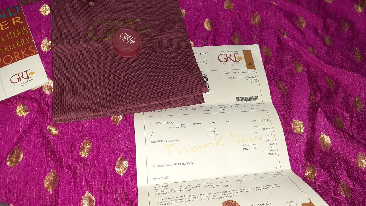 2025 my first 💎🏅gold coin in grt||grt gold coin offer| no wastage👌 gold ...