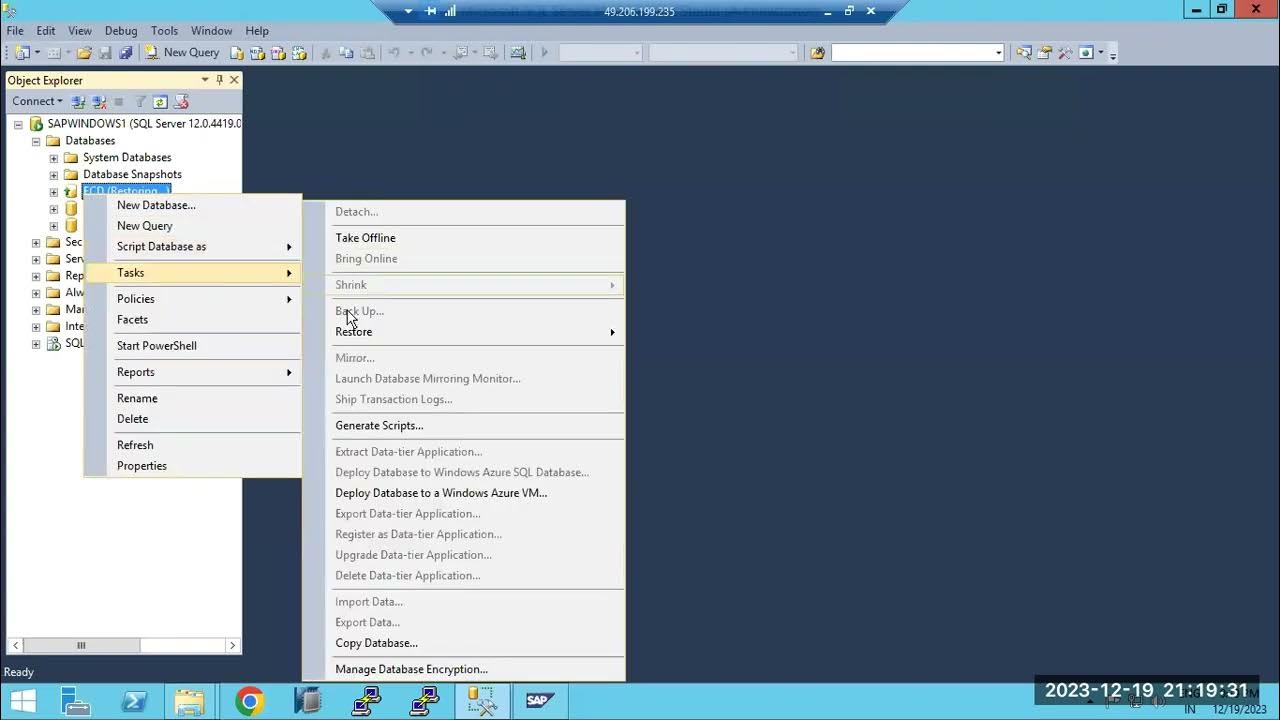 DB REFRESH - RESTORE (SQL SERVER) - YouTube