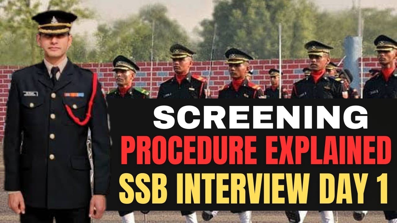 SSB INTERVIEW Screening || OIR and PP & DT || Full Procedure Explained ...