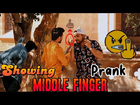 Showing Middle Finger prank | haseeb-ur-Rehman | @pranktime8029 | bast ...