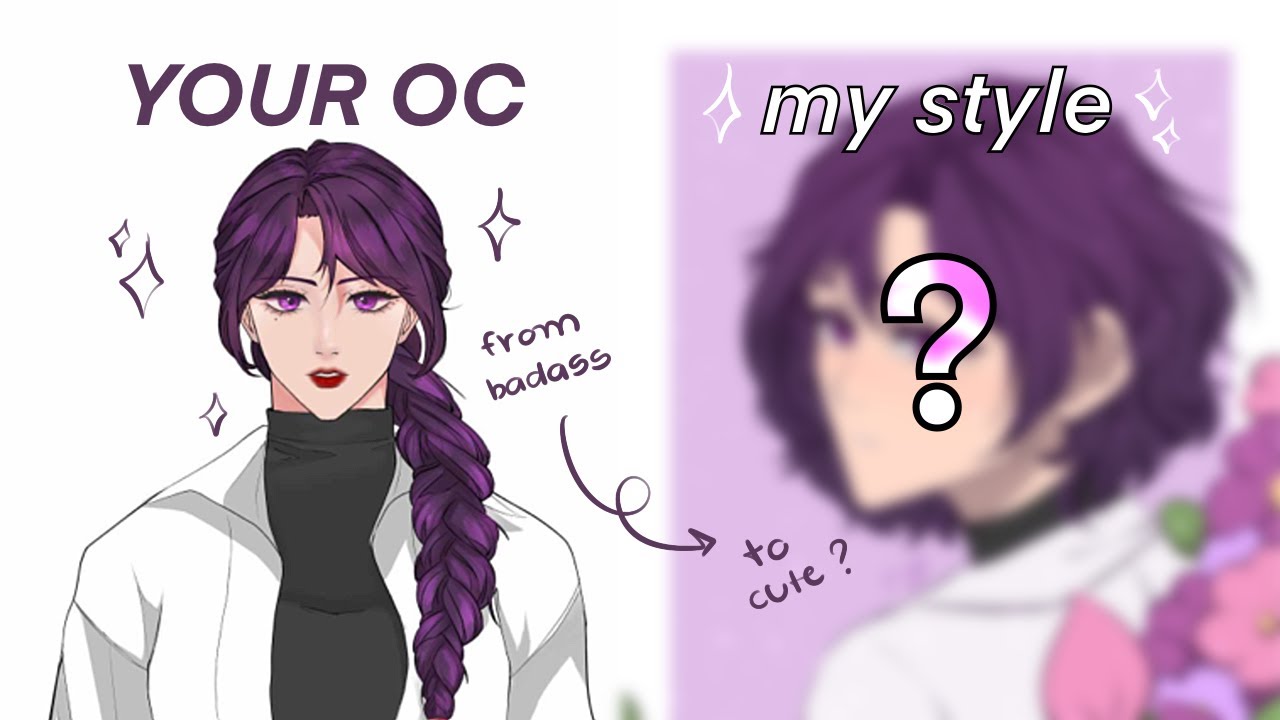 Drawing people's OCs in my style from badass to cute? - YouTube
