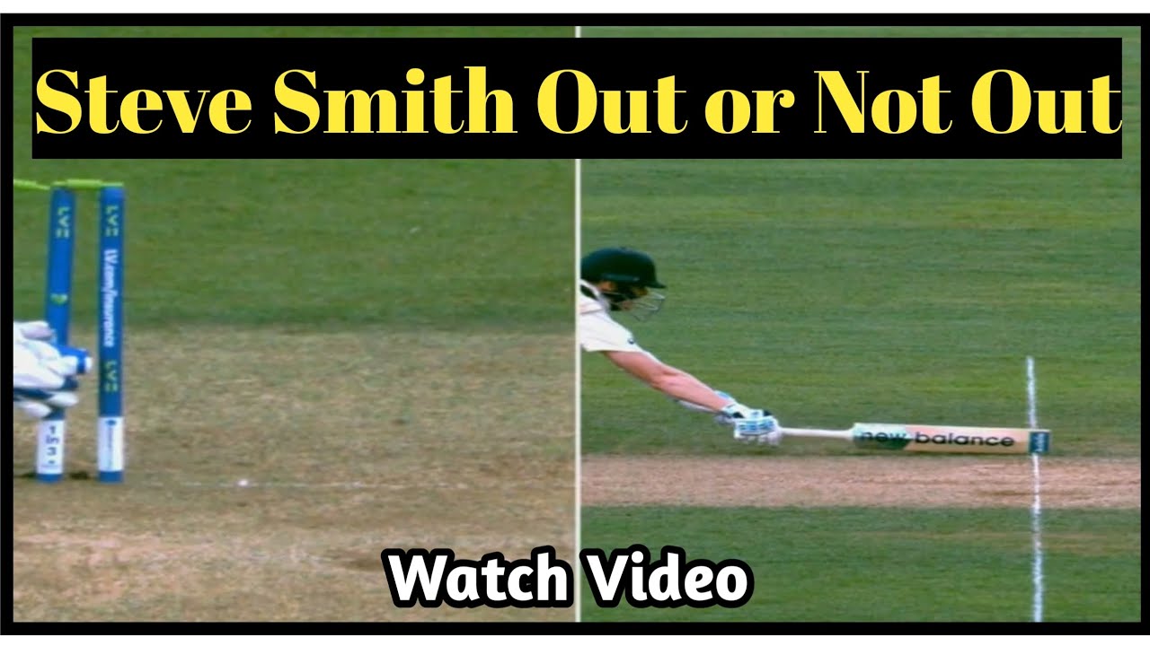 Steve Smith Today Run Out. Steve Smith out or not out. Steve Smith ...