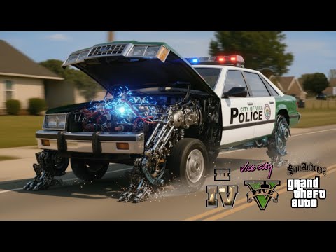 25 Years of GTA Police Car Evolution 🚨 GTA 3 to GTA 5 #GTA #evolution