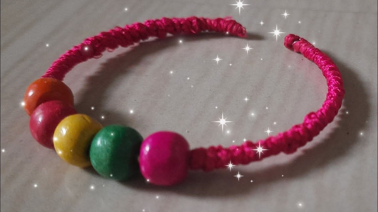 Reuse of waste bangles//Making silk thread and beads kda//Silk thread bangle kda making tutorial ...