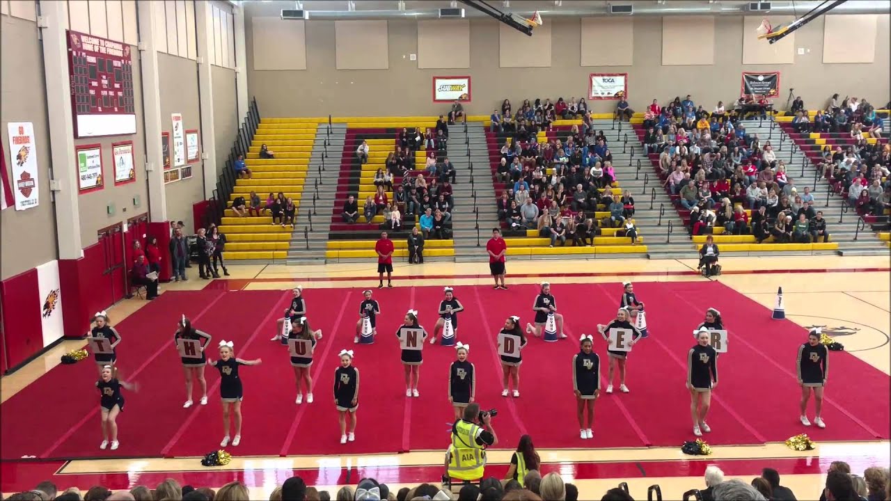 2015 DVHS Thunder Varsity Cheer AIA Agua Fria State Qualifier - YouTube
