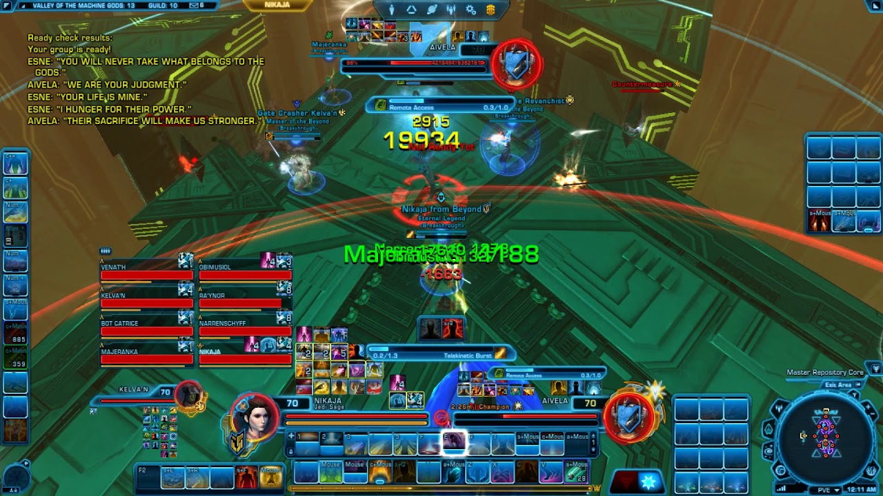 SWTOR Breakthrough - Aivela and Esne 8 HM (DPS POV) - YouTube