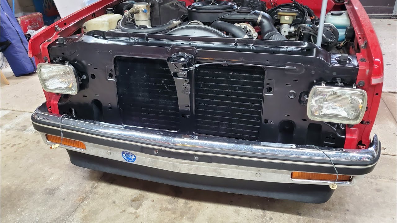 Minitruck Details. Cleaning Up the Core Support and Radiator on The ...