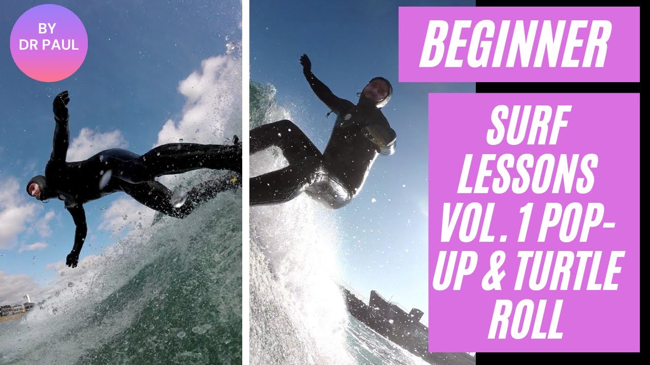 How to surf, a beginners guide on how to stand up - YouTube