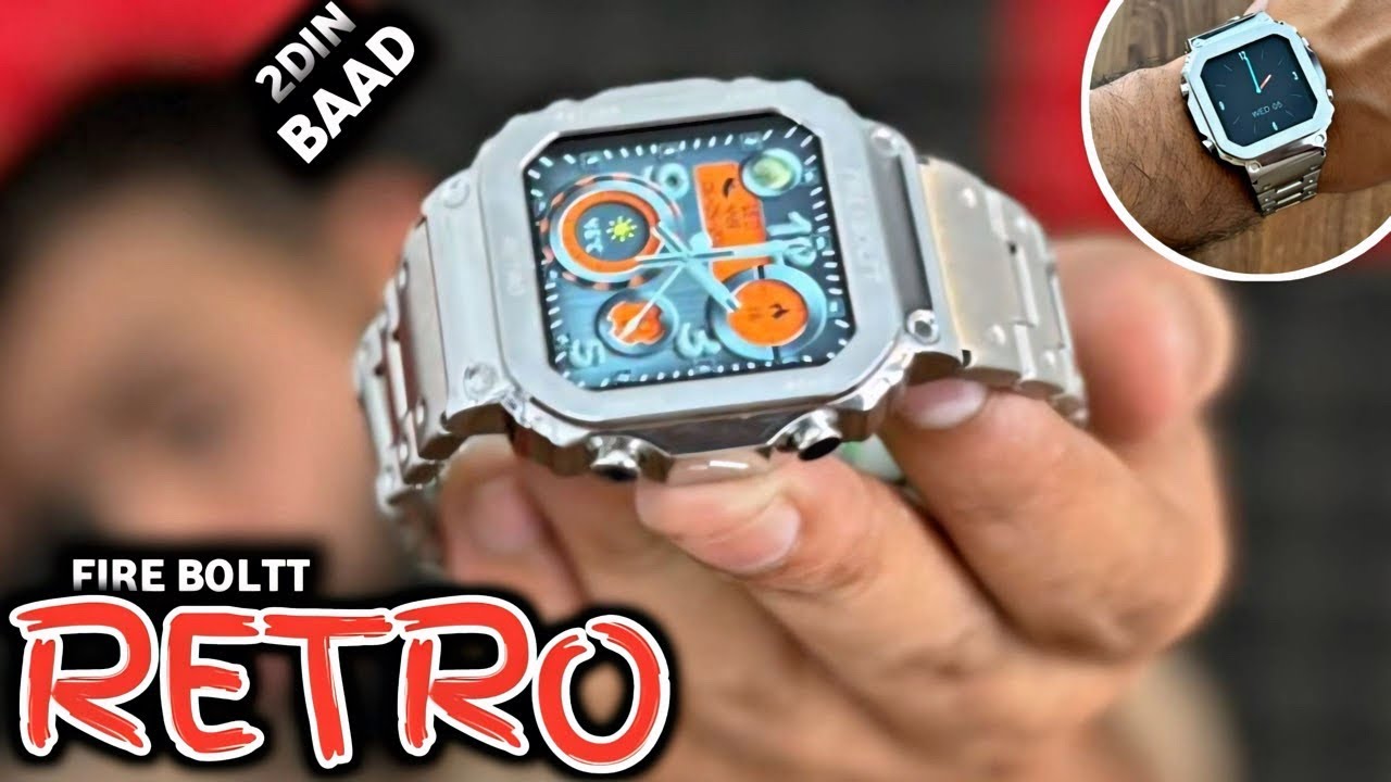 This is Retro smartwatch only ₹2499-/ Fire boltt RETRO Smartwatch⚡️ ...