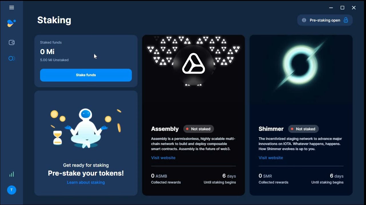Staking IOTA coin on Firefly wallet for Assembly and Shimmer coins ...