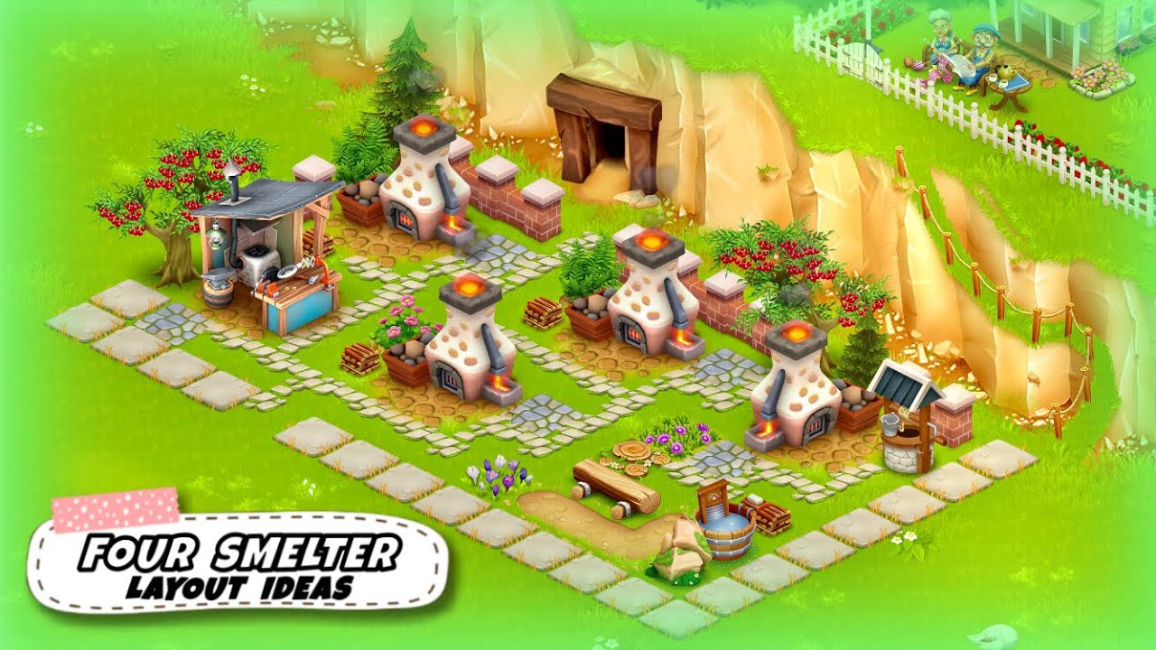 Four smelter layout ideas | hayday #hayday - YouTube