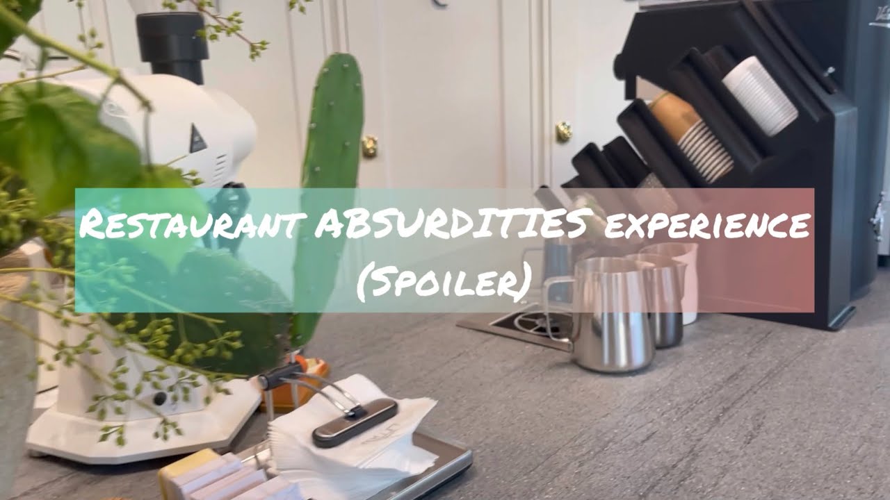 AndSoForth Restaurant ABSURDITIES Singapore Immersive Dining Experience ...