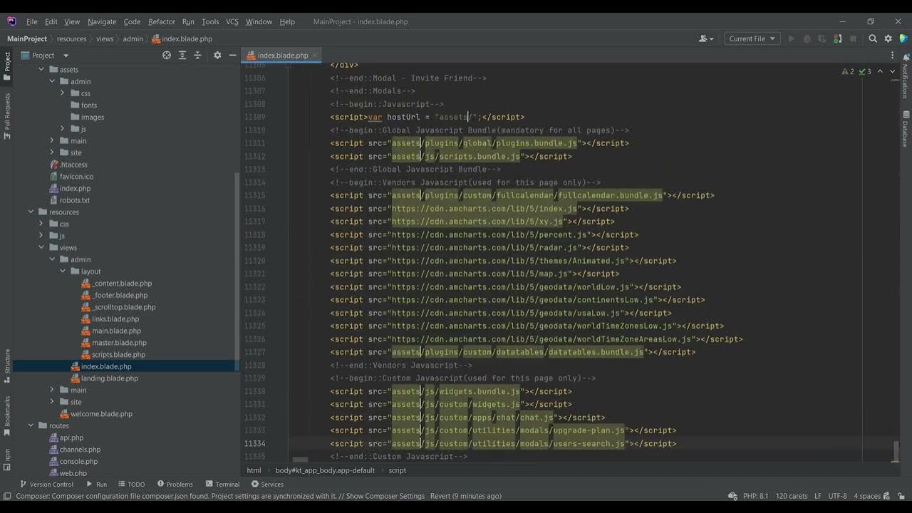 2 Laravel 10 Admin Dashboard Create base folders - YouTube
