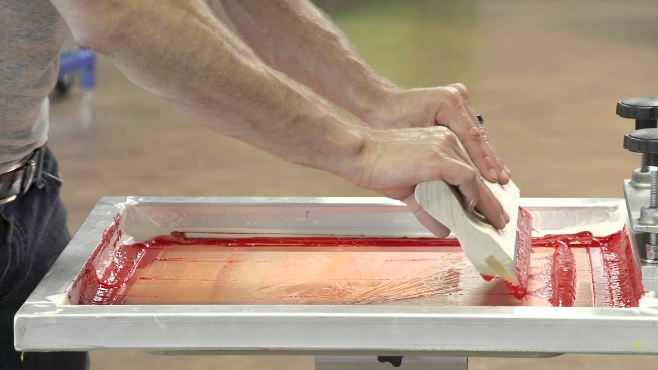 How to Screen Print: The Proper Way to Accomplish a Push Print - YouTube