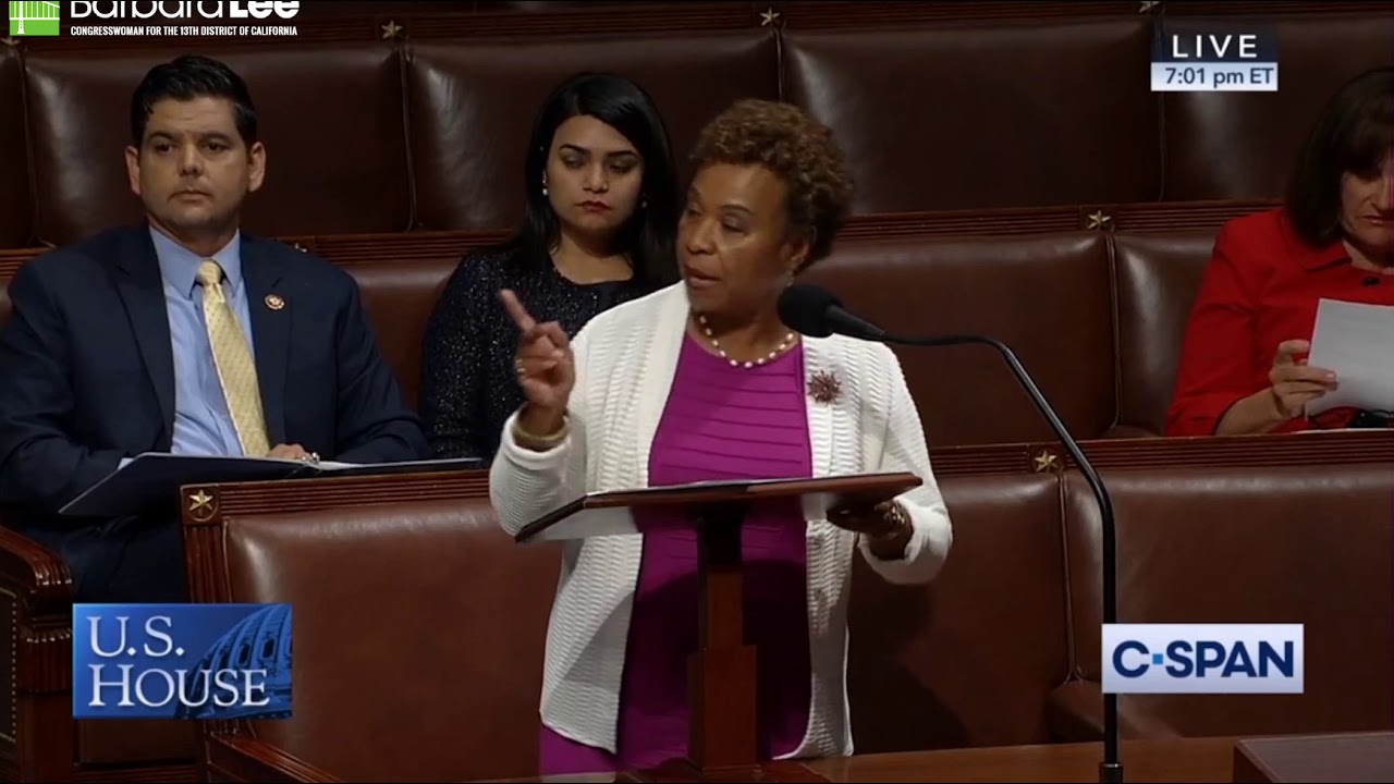 Congresswoman Lee Speaks on the Floor in Support of Humanitarian ...