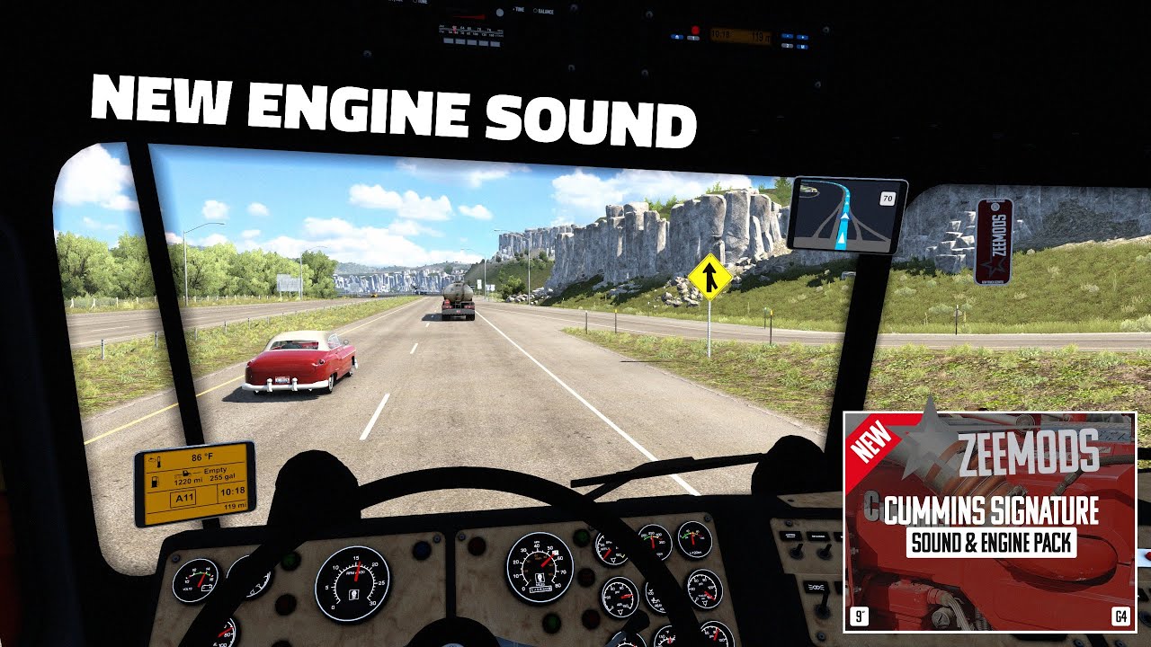 ATS ★ Kenworth K100-E (Cummins Signature Sound by ZEEMODS) American ...