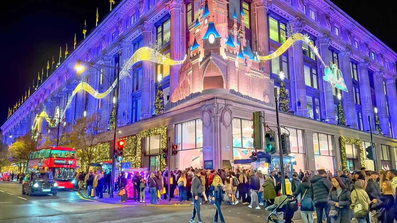 London at Christmas 2025 Selfridges Disney Castle & Holiday Windows ...