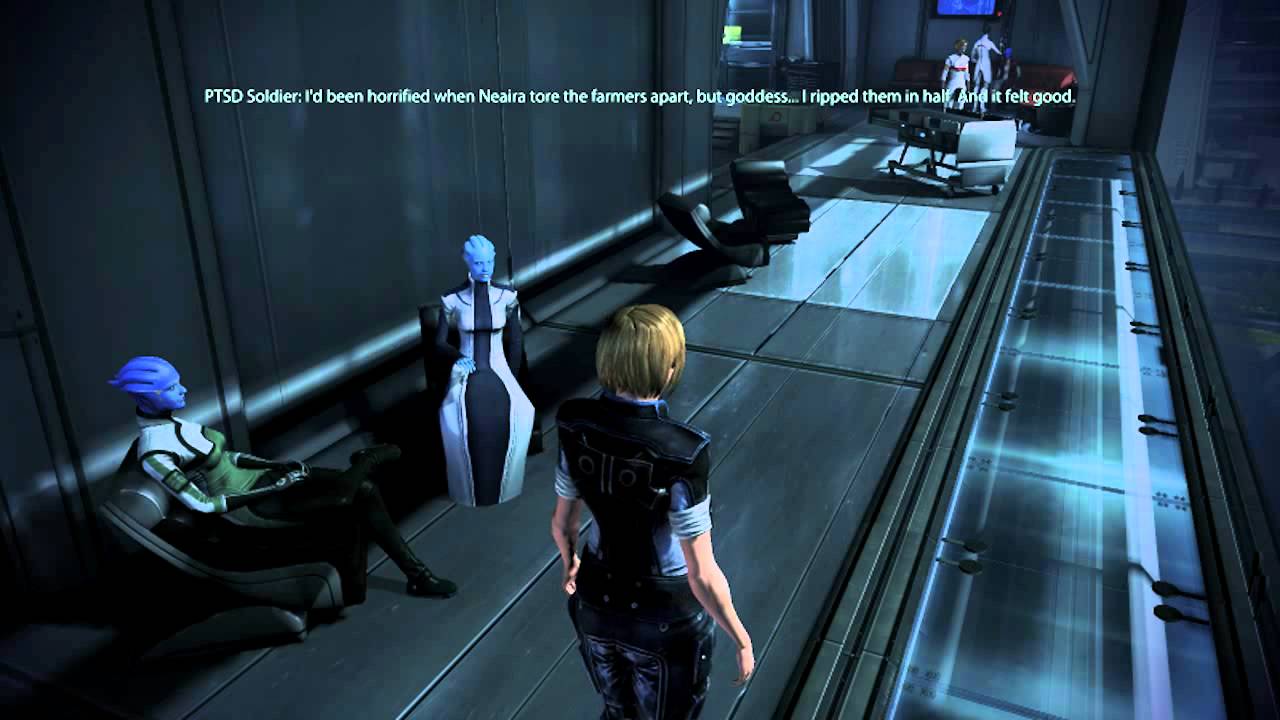 Mass Effect 3: Asari PTSD Soldier, Aeian T'goni full convo + extras ...