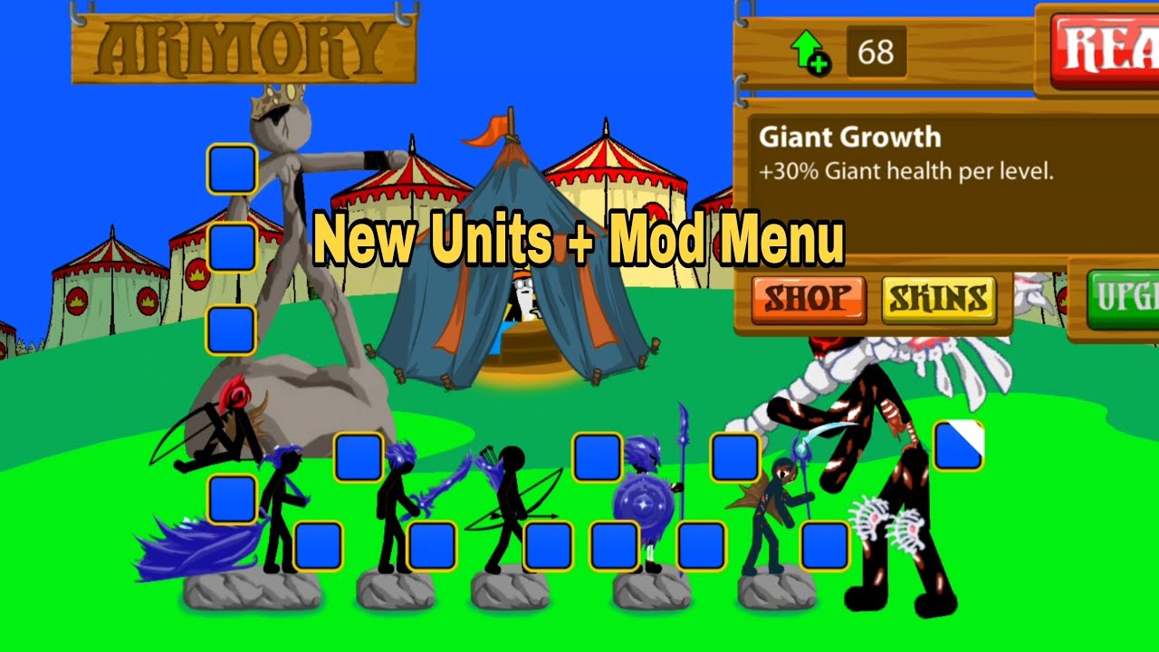 Stick war legacy New units + mod menu gameplay - YouTube