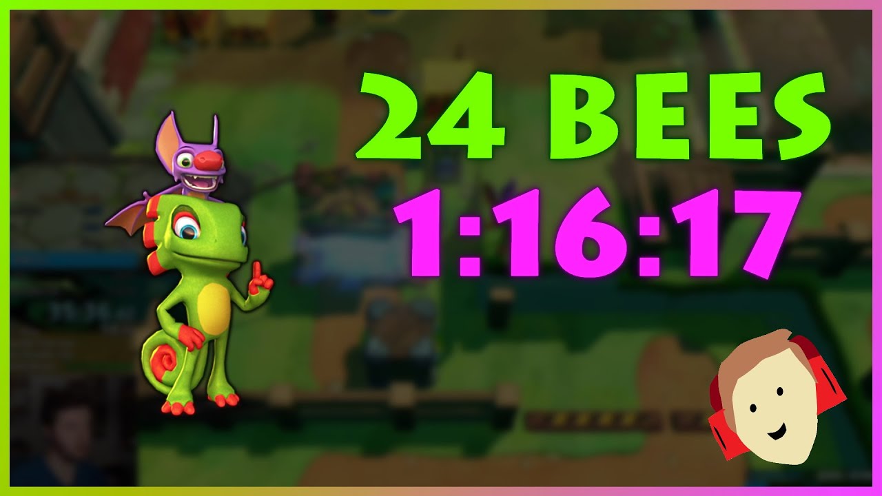 Yooka-Laylee and the Impossible Lair - 24 Bees (Console) Speedrun in 1: ...