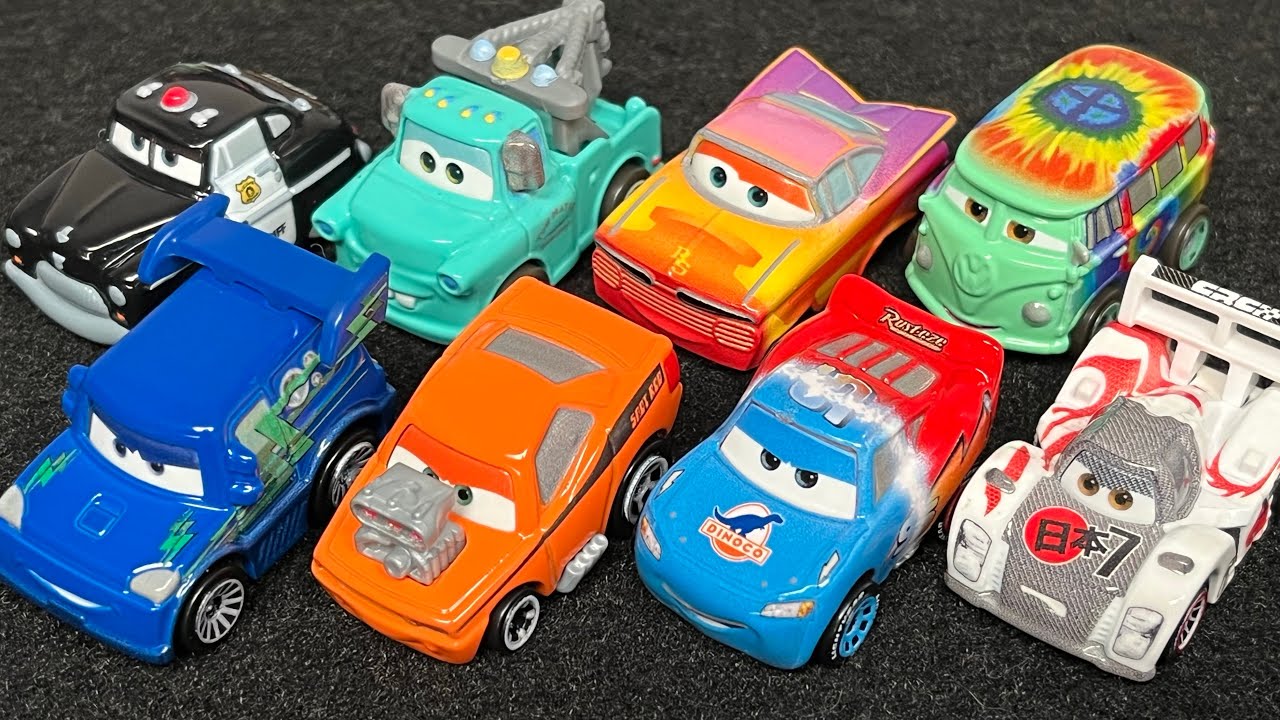 Mattel Disney•Pixar Cars Mini Racers 3-Packs Unboxing (Snot Rod, DJ ...