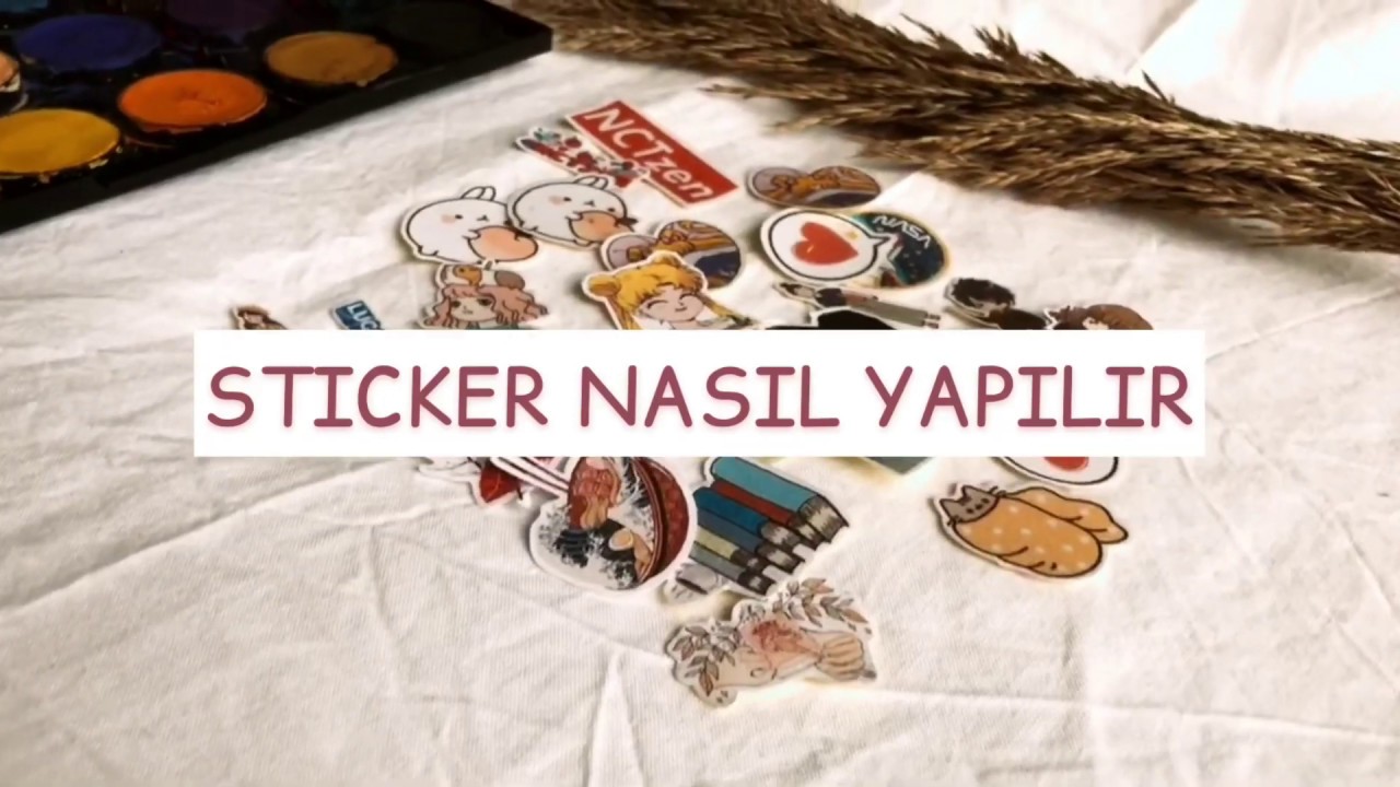 | DIY | Sticker nasıl yapılır? - YouTube