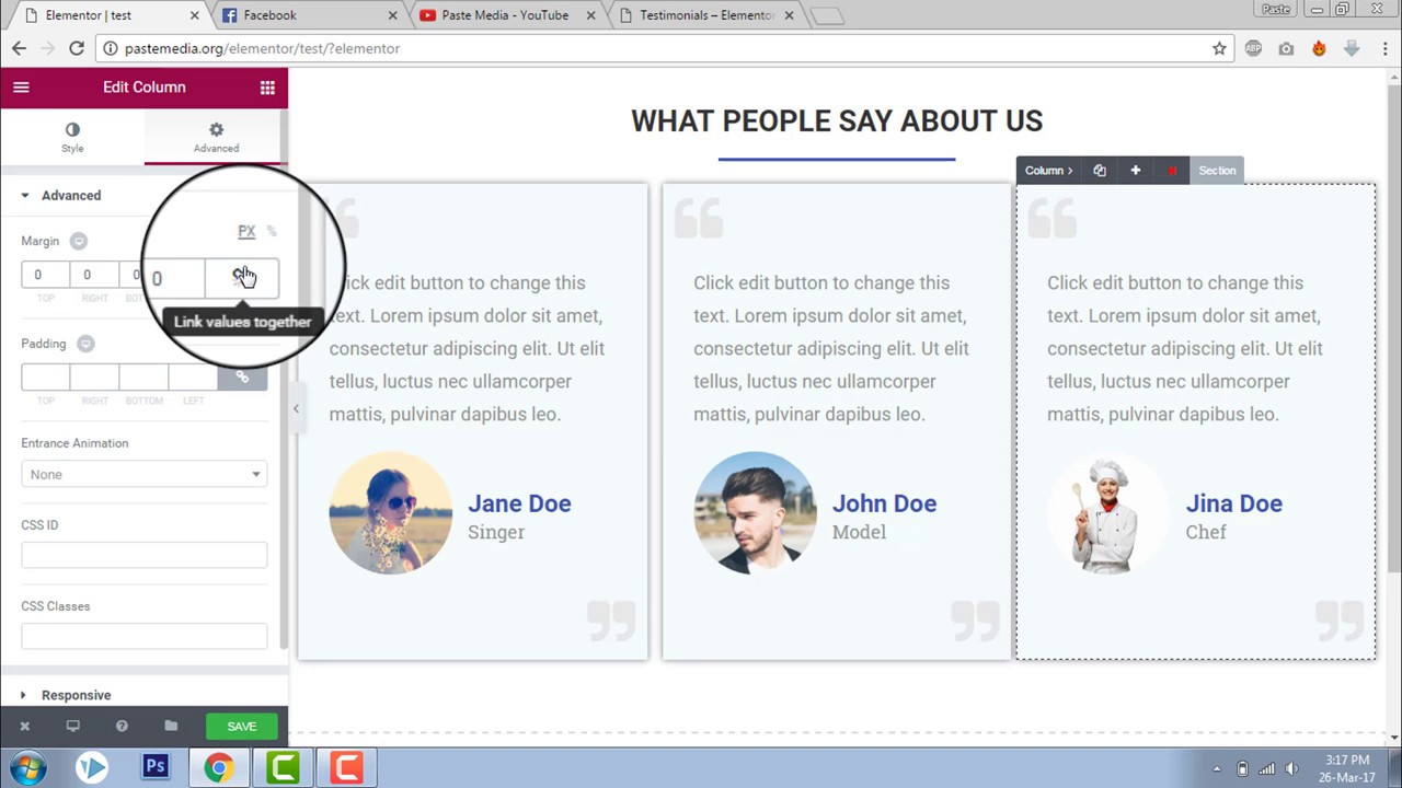 Testimonials Design in Elementor Page Builder for Wordpress - YouTube