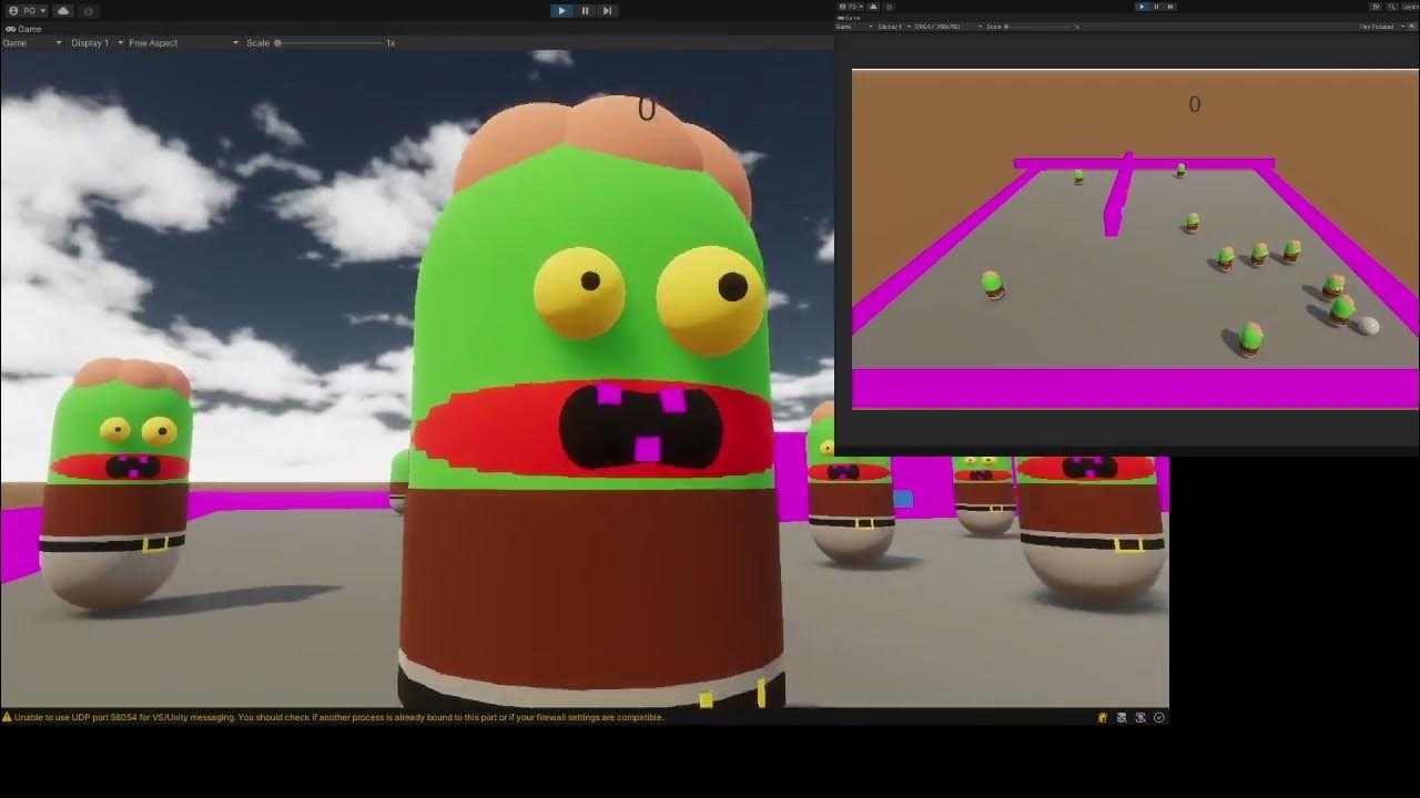 Unity Netcode for GameObjects server side AI navmesh behavior, zombie horde - YouTube