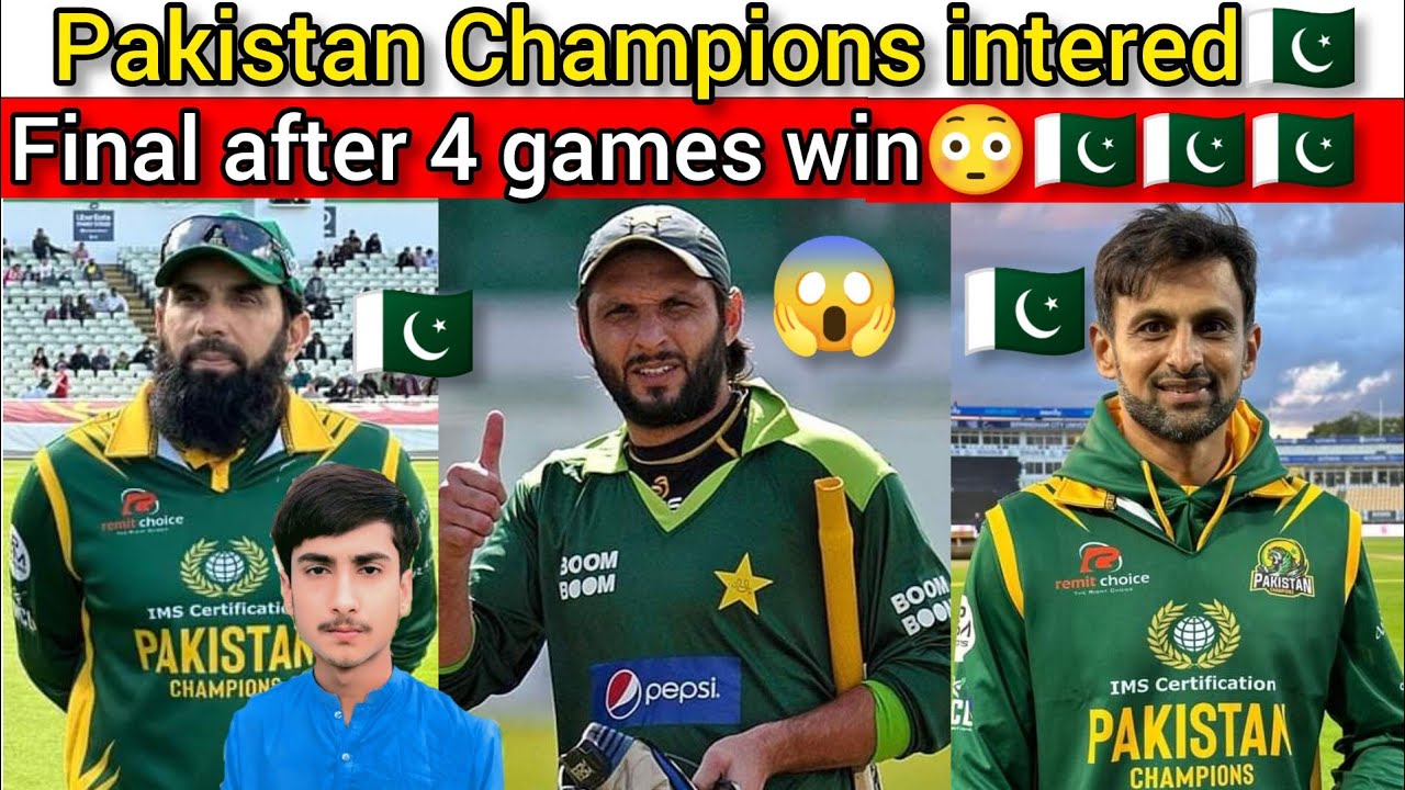 Pakistan Champions intered semi Final after 4 games win😱🇵🇰 l Pakistan ...