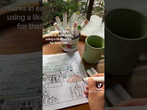 Monet Style Coloring Page: How To: