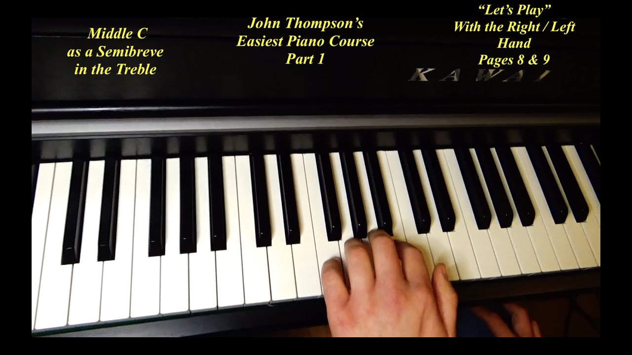 Middle C as a Semibreve / Whole Note - "Let's Play" with the Right ...
