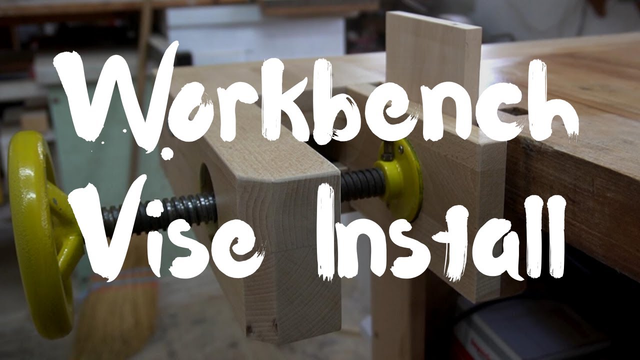 Woodworking Bench Vise Install - How to Mount a Workbench Vise - YouTube