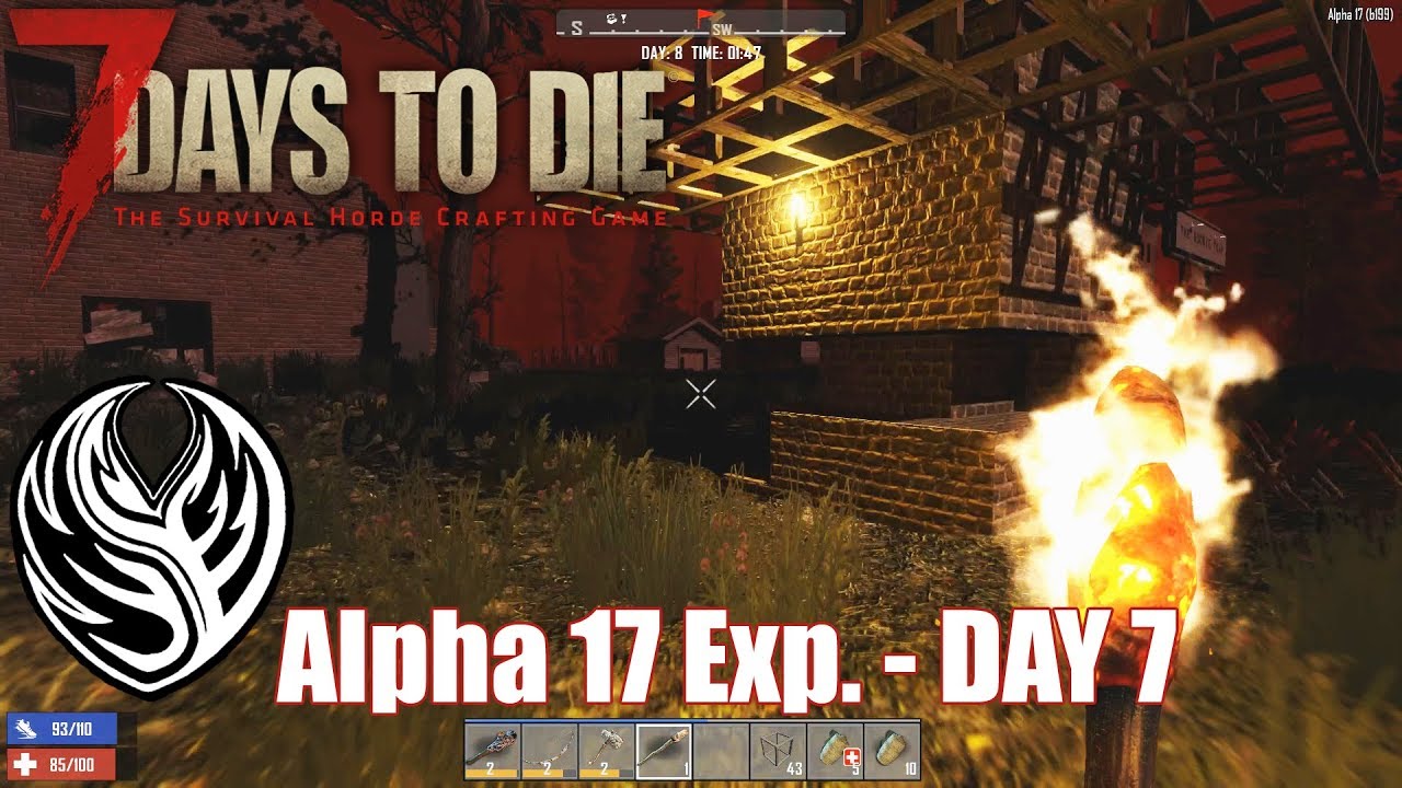 7DTD Alpha 17 Experimental | Day 7 - Horde Night - YouTube