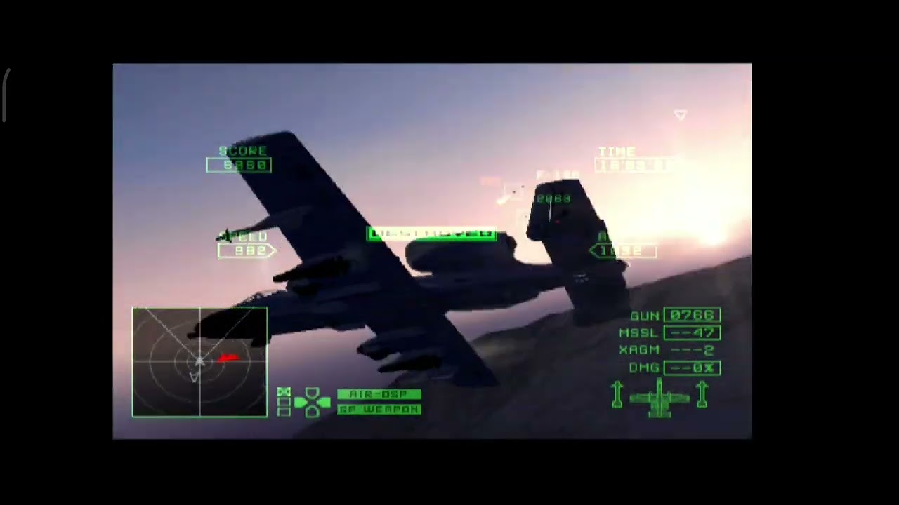 Ace Combat Zero - A10 only run Ace Difficulty Mission 05 - YouTube