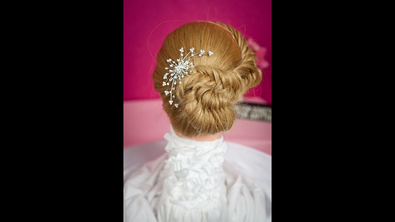 2 Strand Fishtail with Infinity Ponytail - YouTube