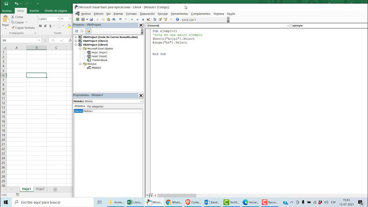 Asesoría Excel - Comandos Básicos Sheets Range Selecion Offset Macros VBA - YouTube