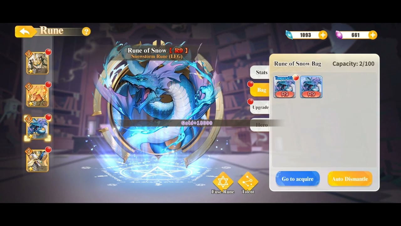 Finally reaching level 105. Legendary R9 Rune, gaining ultimate power ...