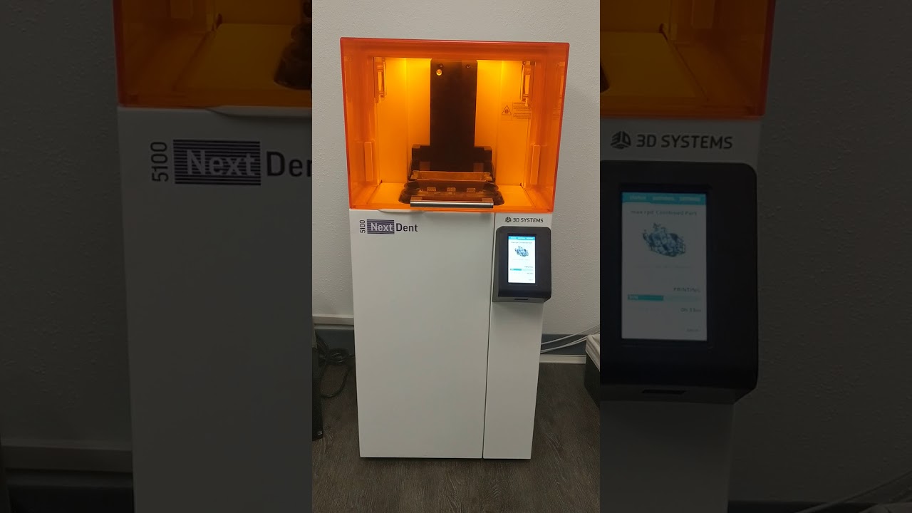 NextDent 5100 printing with explanation - YouTube