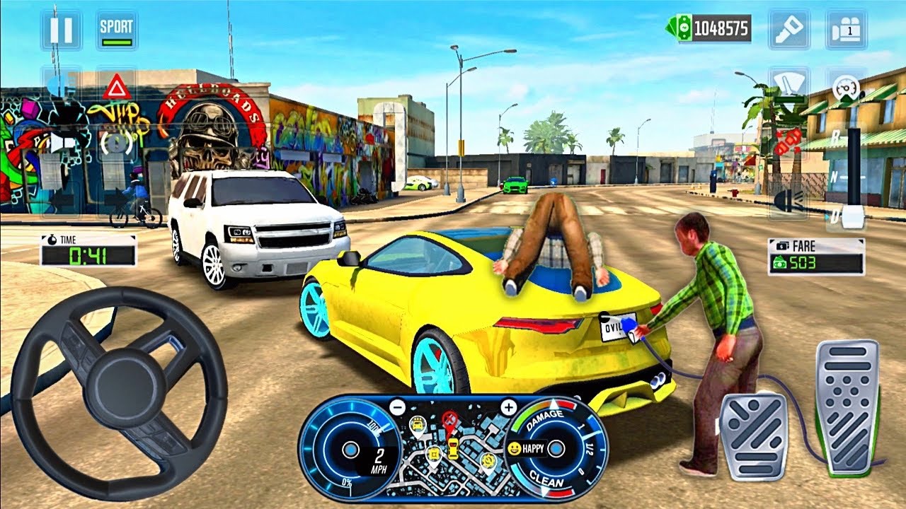 스포츠카 Vs Suv 도로 충돌 테스트 사고 재미있는 드라이버 게임 Taxi Sim 2020 3d 시뮬레이터 게임 안드로이드 게임 플레이 Youtube