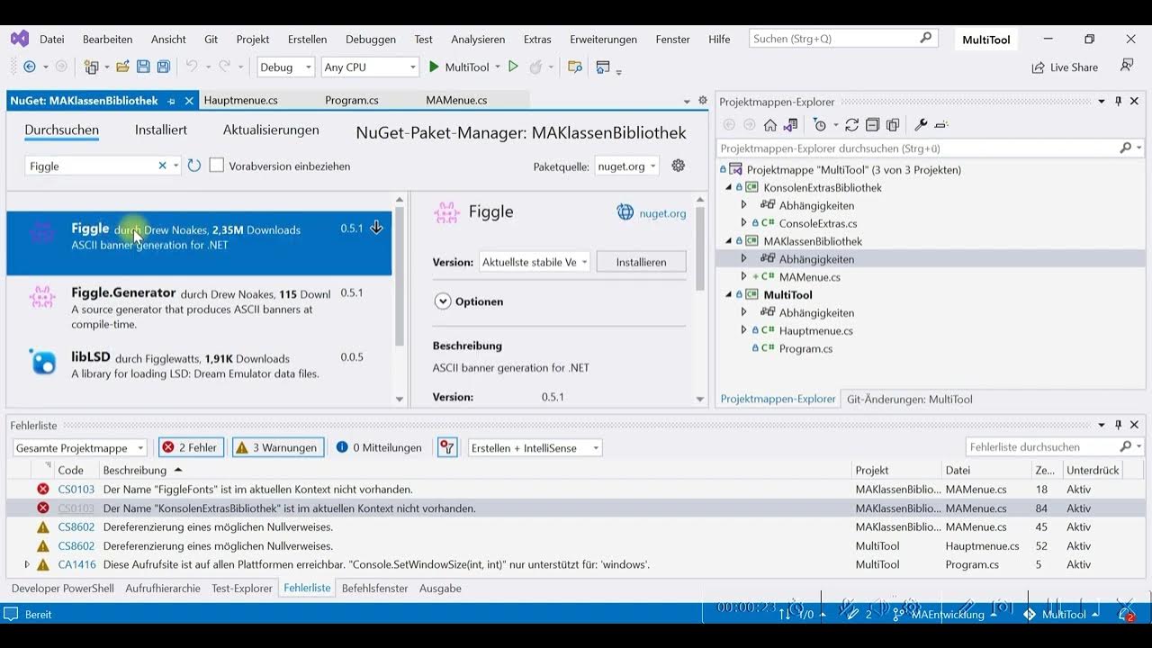 NuGet-Paket in Visual Studio installieren - YouTube