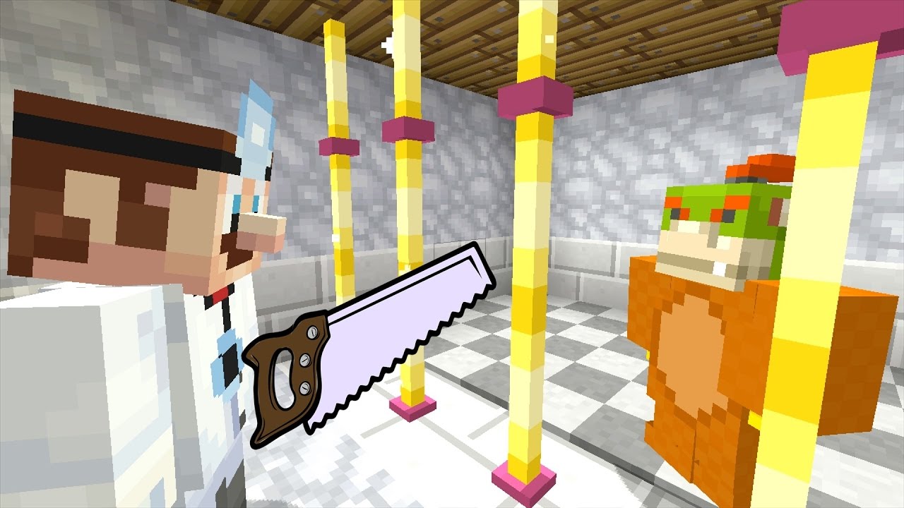 Minecraft Wii U - Nintendo Fun House - MARIO BREAKS INTO PRISON! [53 ...