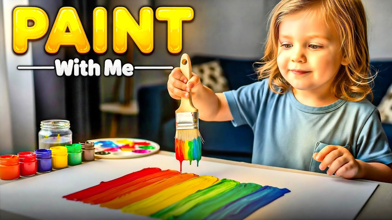 Let’s Paint Together — Learn Colors Slowly 🖌️ - YouTube
