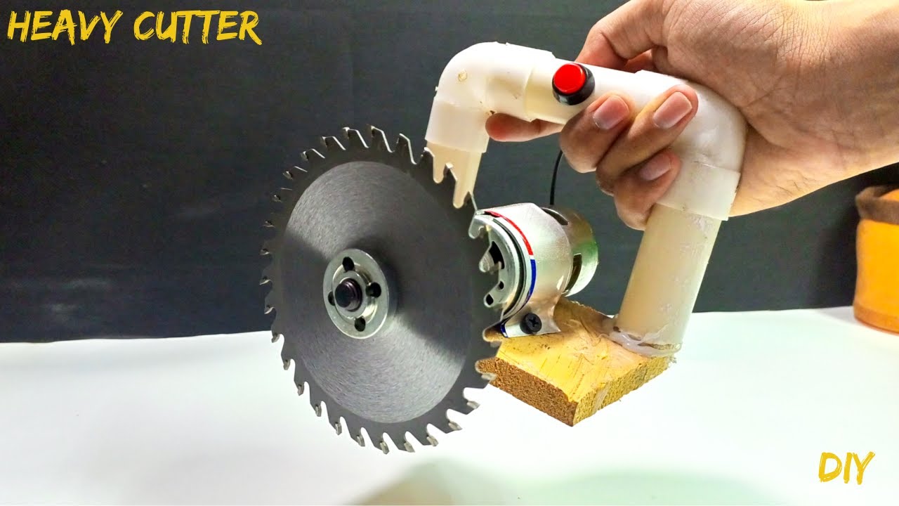 How to Make Heavy Wood Cutter with 775 dc motor||Zee Inventions - YouTube