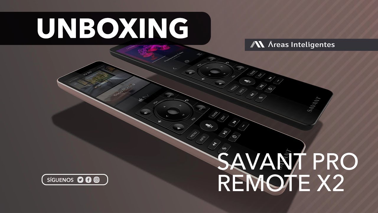 Áreas Inteligentes | #Unboxing - Control Savant Pro Remote X2 - YouTube