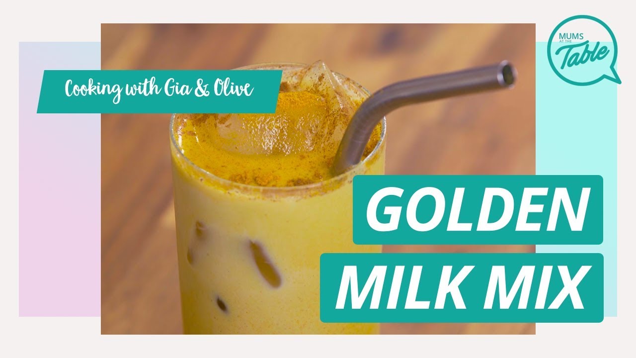 Golden Milk Mix: Cooking with Gia and Olive - YouTube