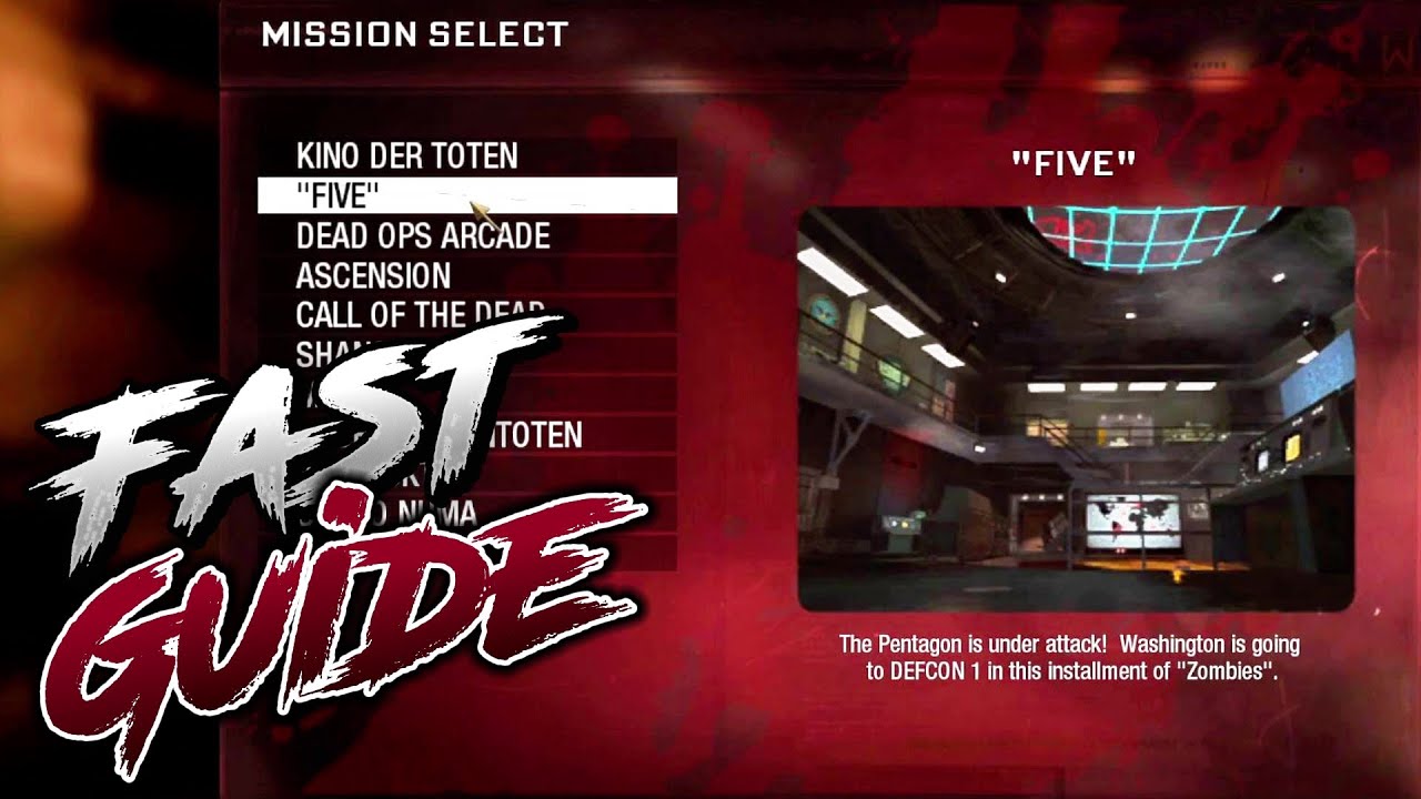 BLACK OPS 1 HOW TO UNLOCK FIVE & DEAD OPS ARCADE FAST GUIDE | BLACK OPS ...